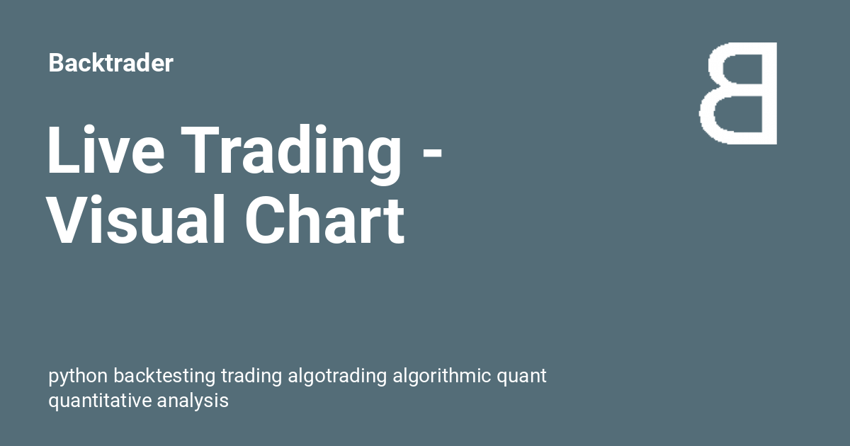 Live Trading - Visual Chart - Backtrader