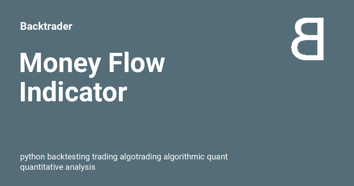 Money Flow Indicator Backtrader 6649